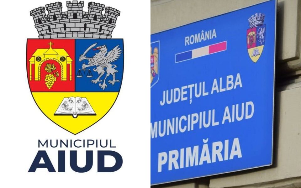 Din ce se compune stema municipiului Aiud